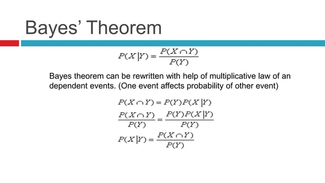 Probability basics and bayes' theorem | PPTX | Physics | Science