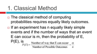 Probability basics and bayes' theorem | PPTX
