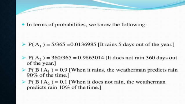 Probability&Bayes theorem | PPTX