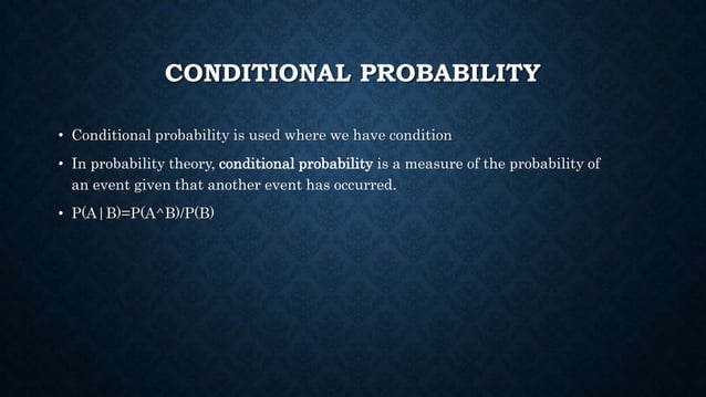 Probability&Bayes theorem | PPTX