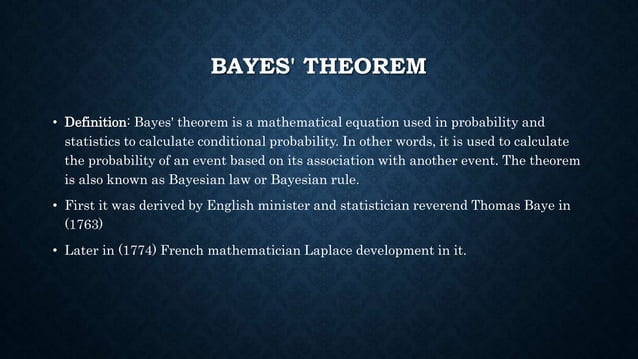 Probability&Bayes theorem | PPT