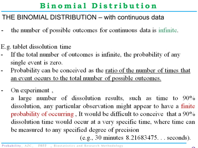 Probability ,Binomial distribution, Normal distribution, Poisson’s ...