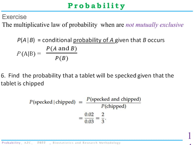 Probability ,Binomial distribution, Normal distribution, Poisson’s ...