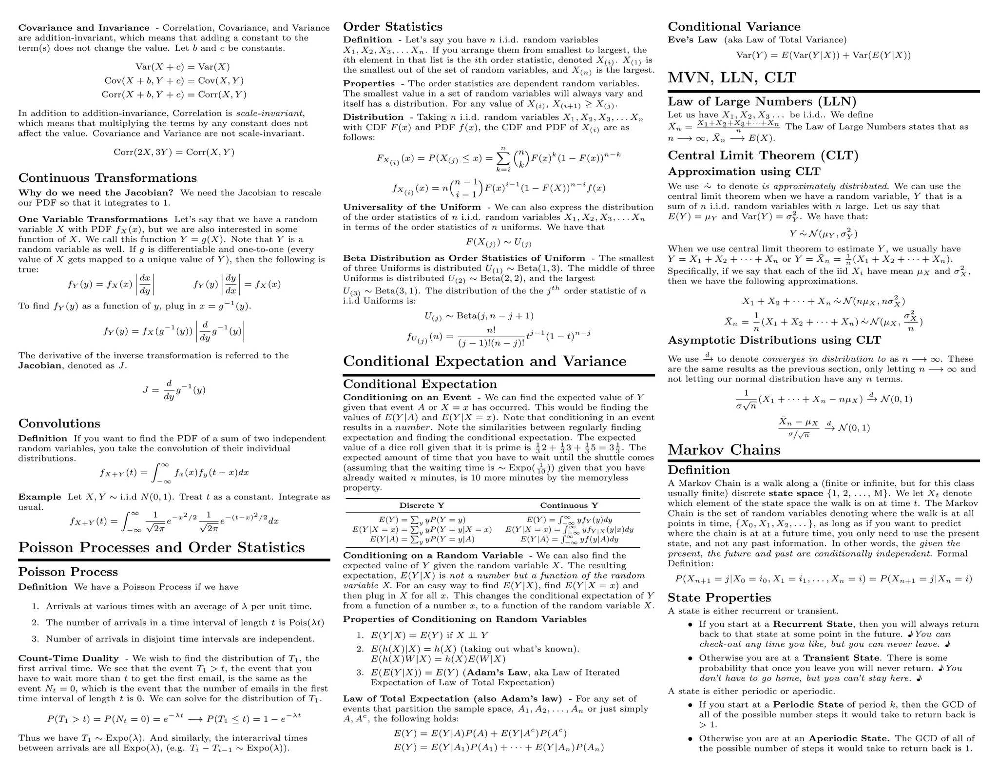 Probability cheatsheet | PPT
