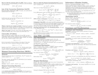 Probability cheatsheet | PDF