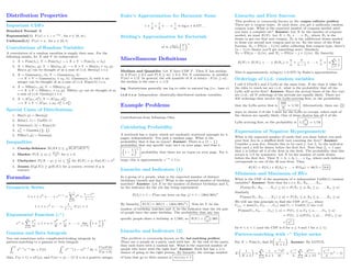 Probability cheatsheet | PDF