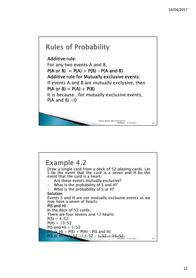 Probability concepts | PDF