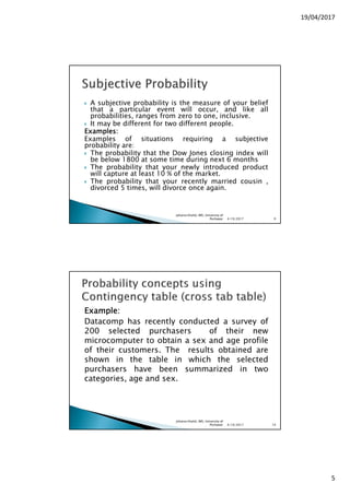 Probability concepts | PDF