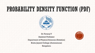 The Concept of Probability Density Function | PPTX