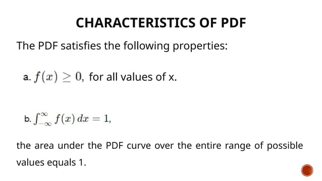 The Concept of Probability Density Function | PPTX