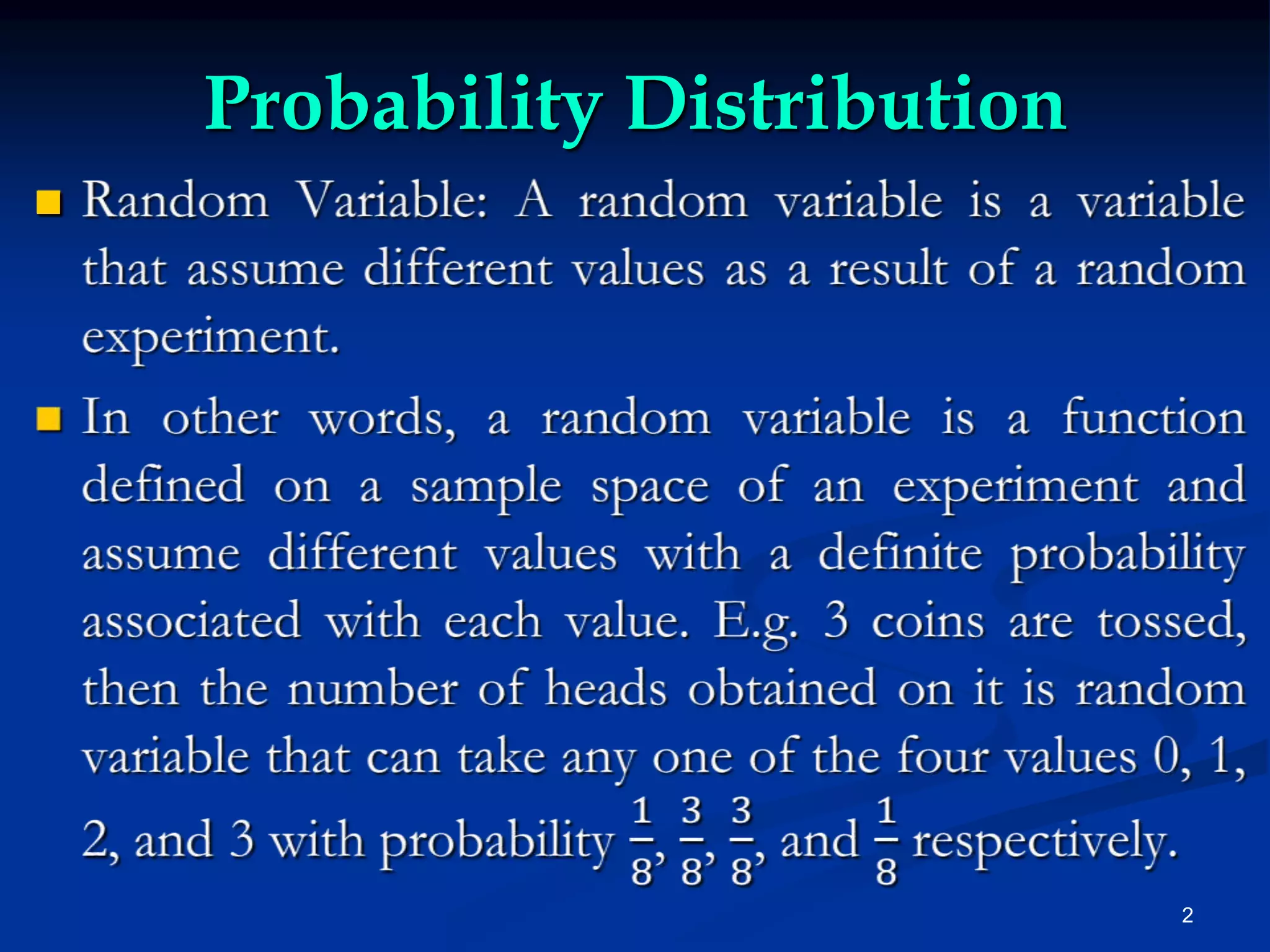 Probability distribution | PPTX