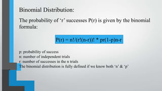 Probability distribution in R | PPTX