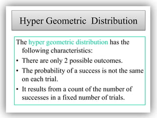 Probability distributions & expected values | PPTX