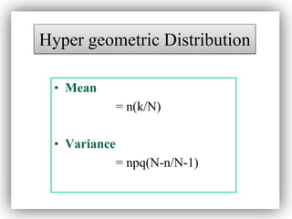 Probability distributions & expected values | PPTX