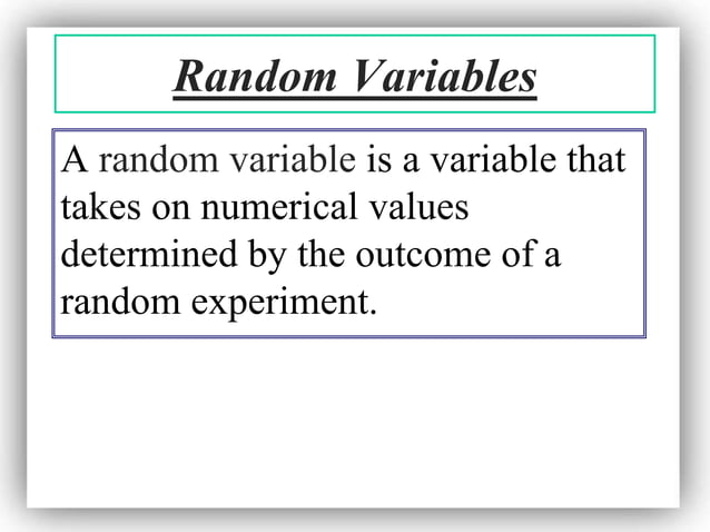 Probability distributions & expected values | PPTX