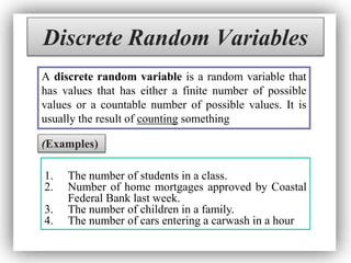 Probability distributions & expected values | PPTX