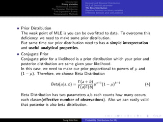 Probability distributions for ml | PDF | Physics | Science