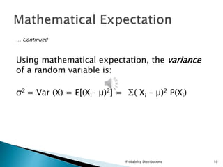 Lecture 4 Probability Distributions.pptx