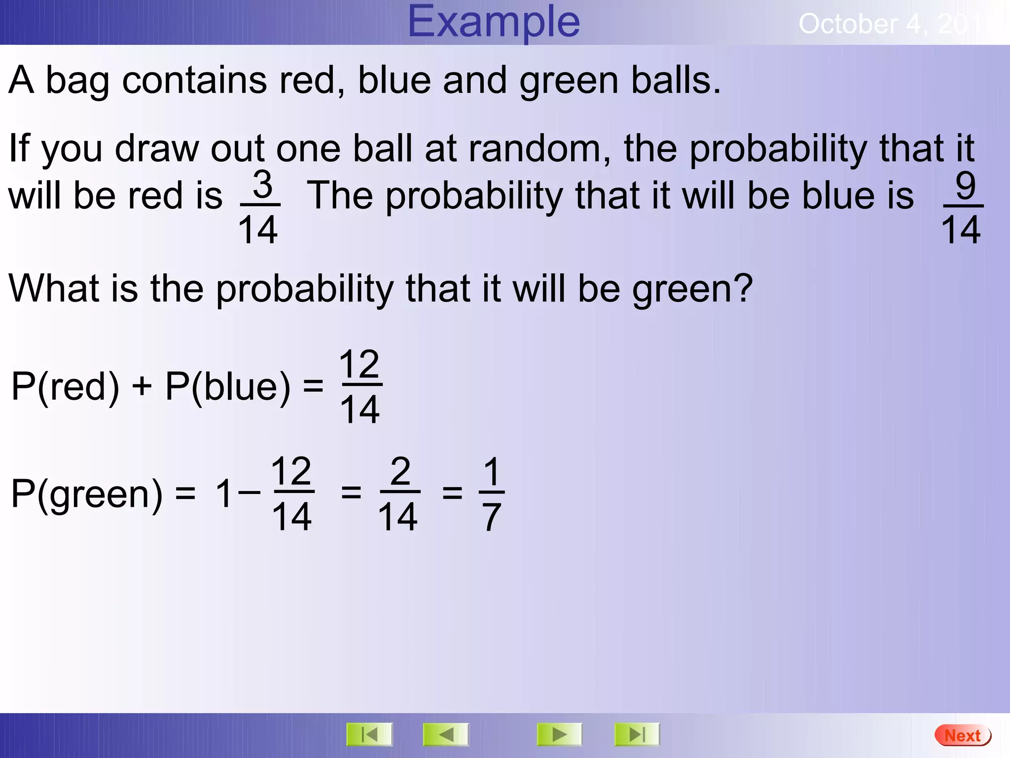 Probability exclusive | PPT