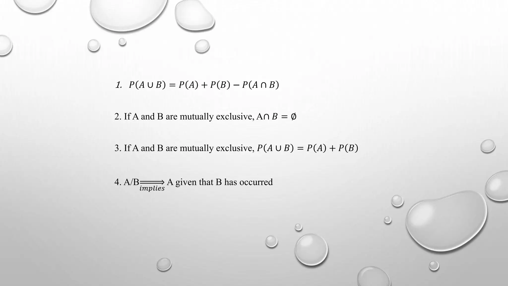 Formulas of Probability :Class 12 maths | PPTX