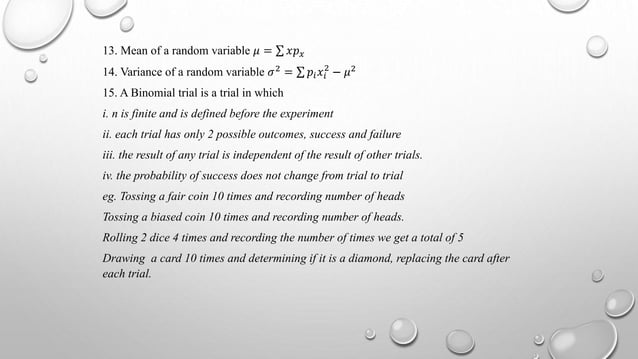 Formulas of Probability :Class 12 maths | PPTX | Physics | Science