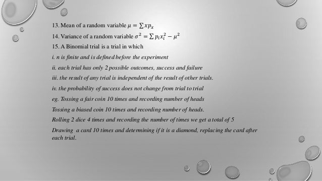 Formulas of Probability :Class 12 maths