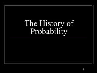 Probability history | PPT