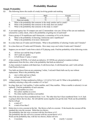 Probability handout | DOC