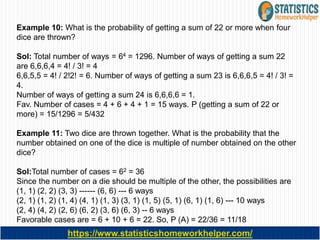 Probability Homework Help | PPTX