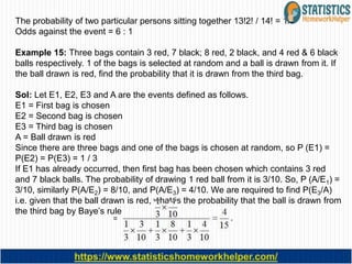Probability Homework Help | PPTX