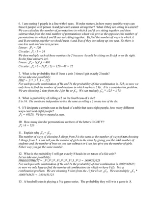 Probability Hw Solutions (5) | PDF