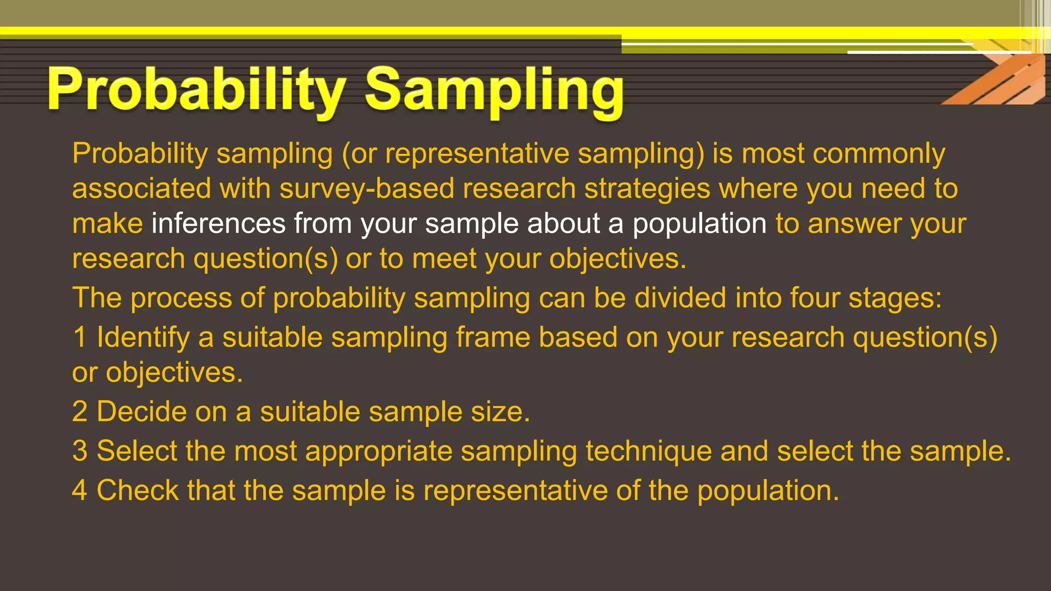 Probability Sampling Method- Concept - Types | PDF