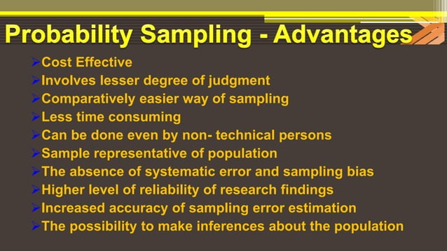 Probability Sampling Method- Concept - Types | PDF | Science