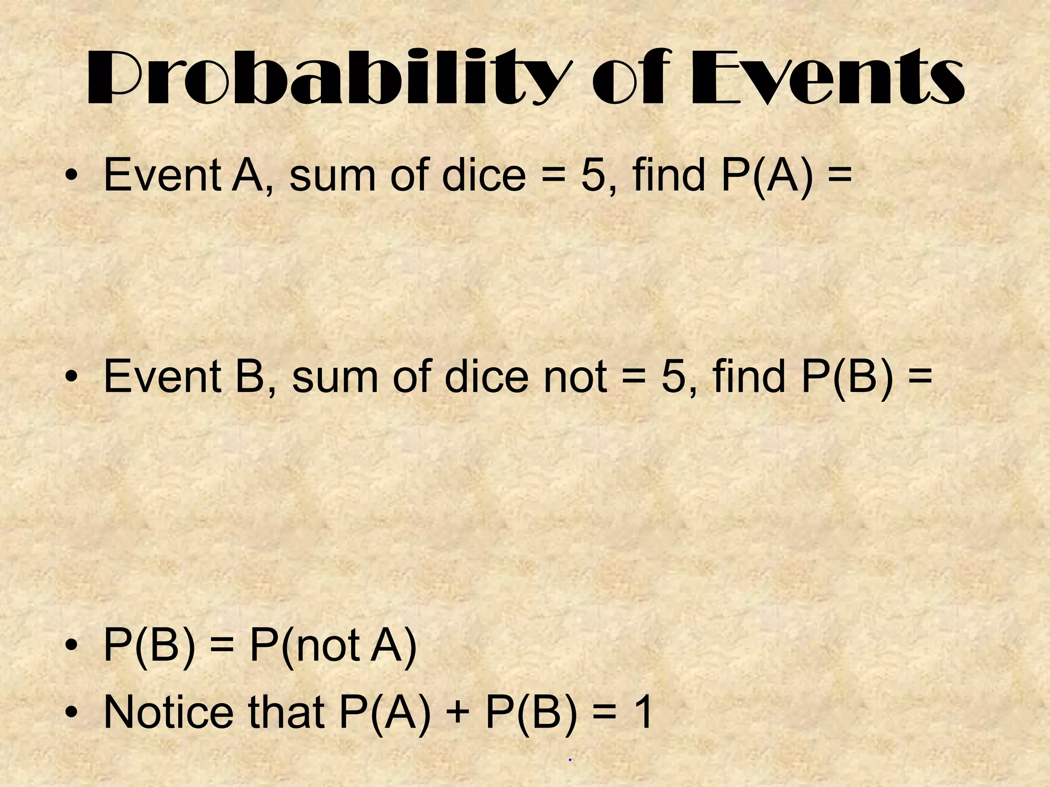 Probability models & basic rules | PPTX