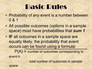 Probability models & basic rules | PPTX