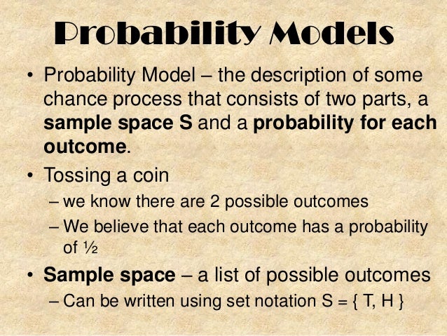 Probability models & basic rules