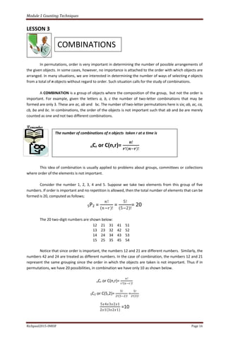 Probability module 1 | PDF