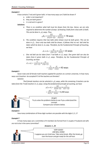 Probability module 1 | PDF
