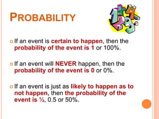 Probability notes for the UG/PG students | PPT