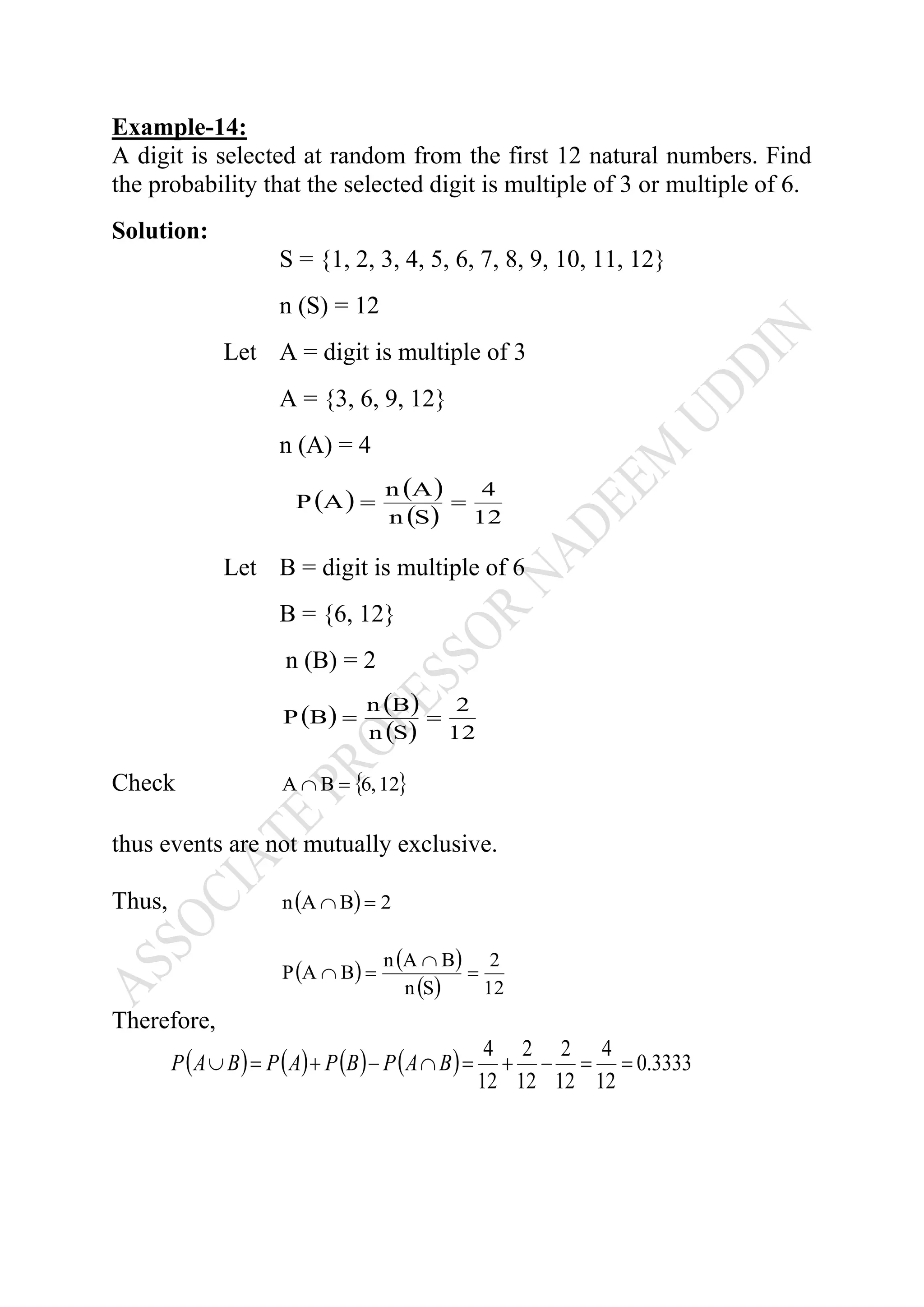 Probability(not mutually exclusive events) | PDF