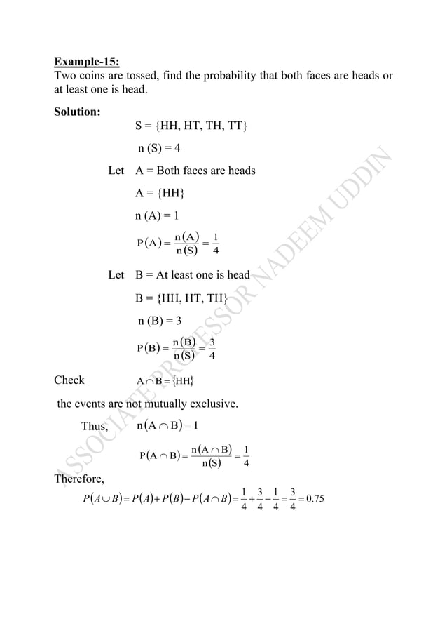 Probability(not mutually exclusive events) | PDF