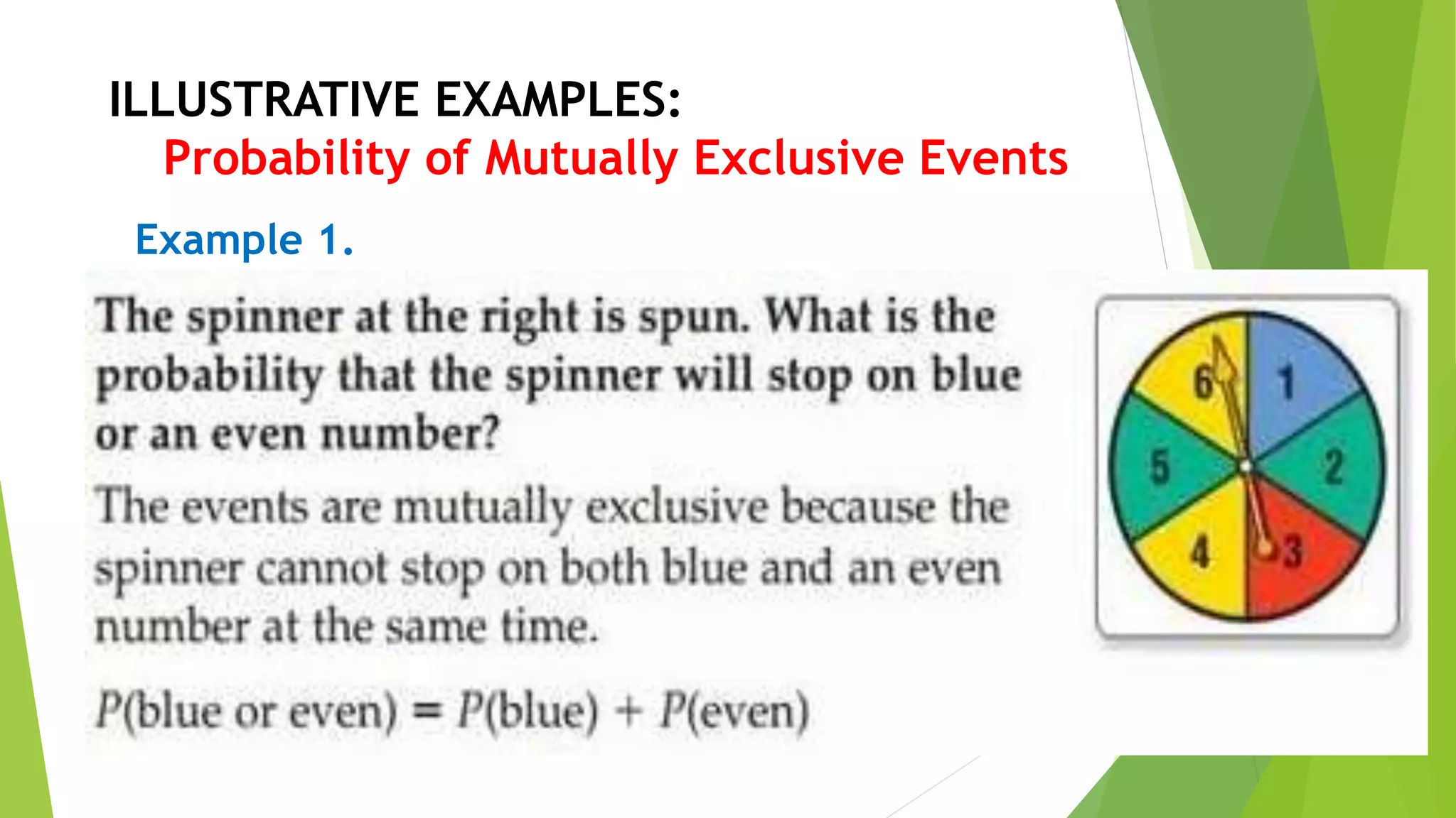 PROBABILITY OF MUTUALLY EXCLUSIVE EVENTS final.pptx