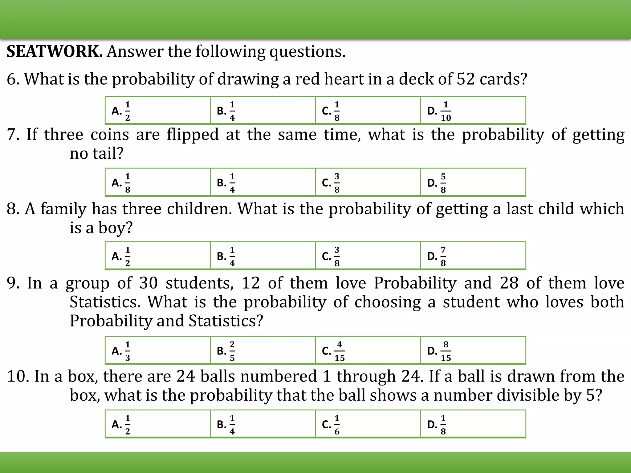 Probability of Simple and Compound Events | PDF