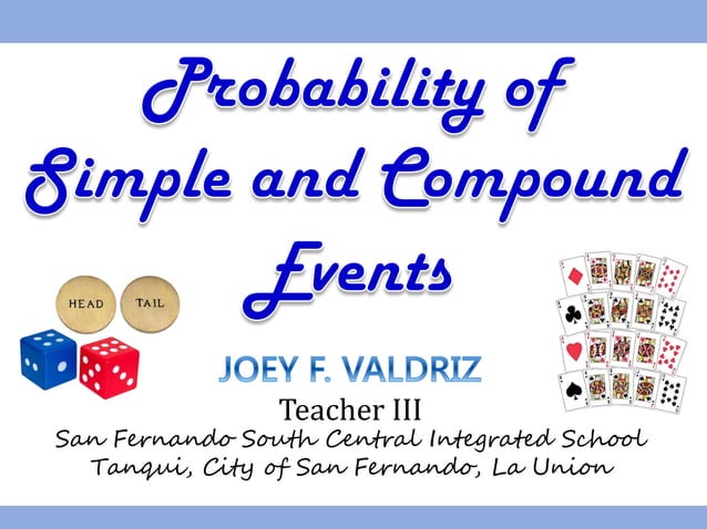 Probability of Simple and Compound Events | PDF