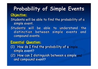 Probability of Simple Events FOR GRADE 5 STUDENTS.pptx