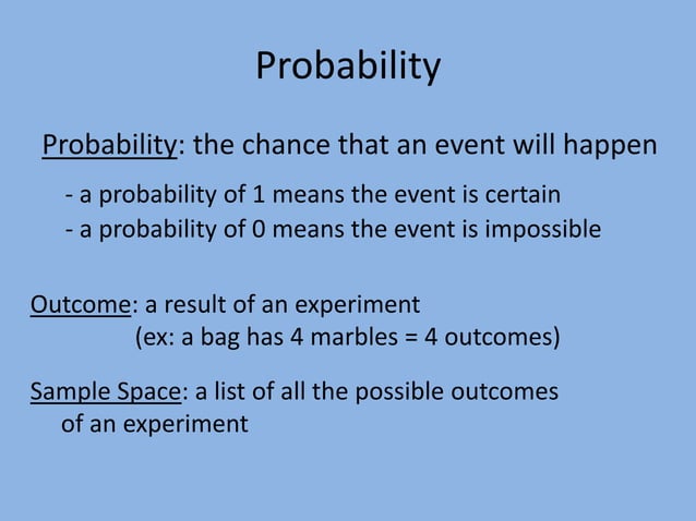 Probability Overview | PPTX