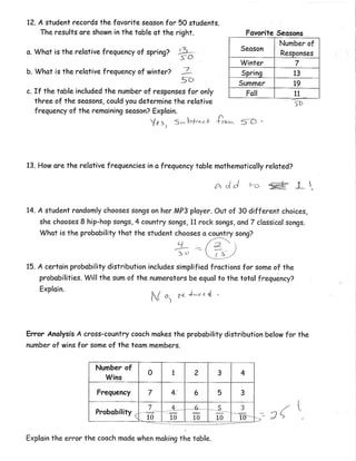 Probability practice pages answers | PDF