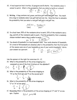 Probability practice pages answers | PDF