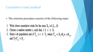 probability proportional to size.pptx.By Rc | PPTX | Science
