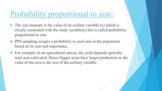 probability proportional to size.pptx.By Rc | PPTX | Science
